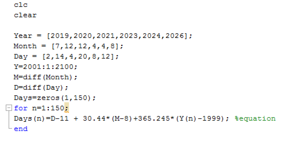 Solved The Matlab work I am no idea for using the 'diff' | Chegg.com
