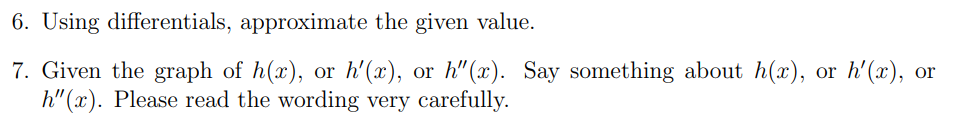 Solved 6. Using differentials, approximate the given value. | Chegg.com