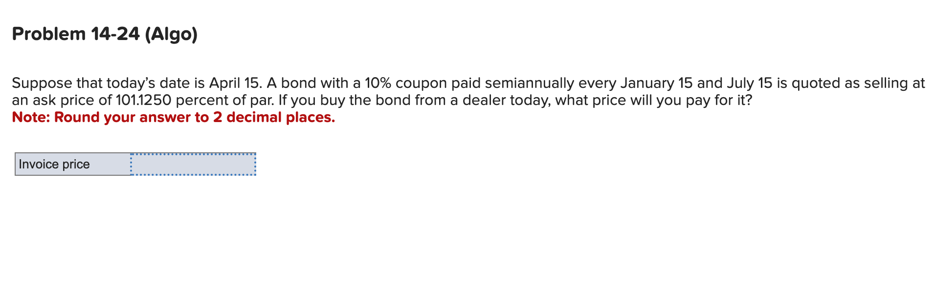 Solved Problem 14-24 (Algo)Suppose that today's date is | Chegg.com