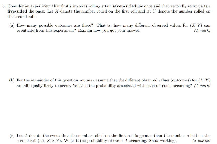 Solved Consider an experiment that firstly involves rolling | Chegg.com