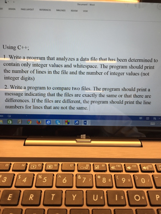 Solved Using C Write A Program That Analyzes A Data File