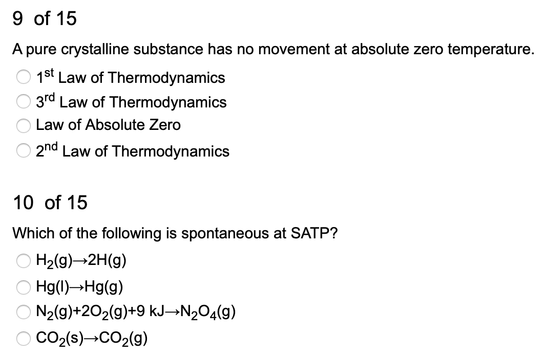 Solved 9 of 15 A pure crystalline substance has no movement | Chegg.com
