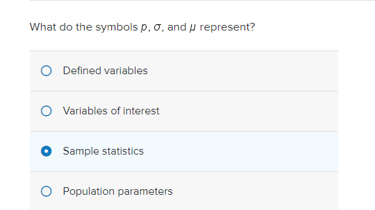 Solved What do the symbols p, o, and u represent? Defined | Chegg.com