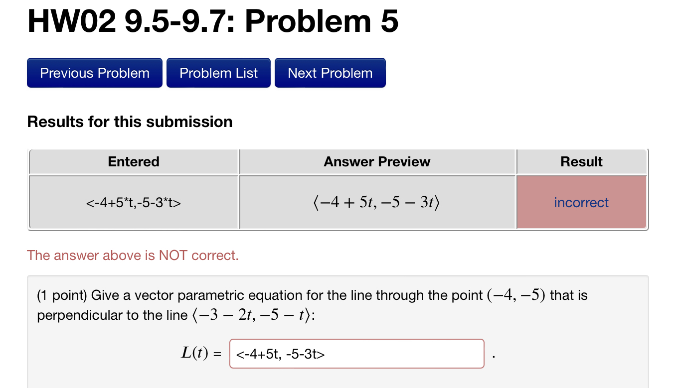 Solved HW02 9.5-9.7: Problem 5 Results for this submission | Chegg.com
