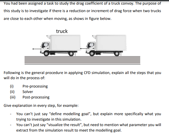 Solved You had been assigned a task to study the drag | Chegg.com