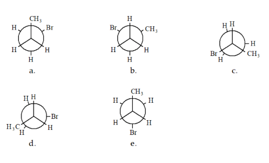Solved Five different Newman projections (eclipsed | Chegg.com