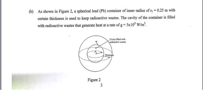 Solved (b) As shown in Figure 2, a spherical lead (Pb) | Chegg.com
