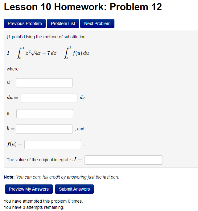 Solved Lesson 10 Homework: Problem 12 Previous Problem | Chegg.com