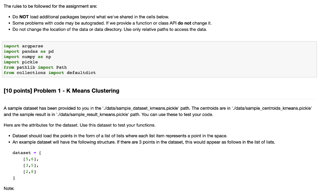 Solved The rules to be followed for the assignment are: - Do | Chegg.com