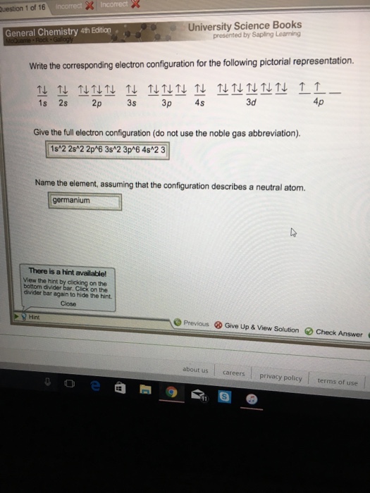 Solved Write the corresponding electron configuration for | Chegg.com