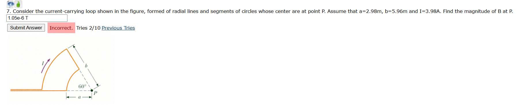 Solved 7. ﻿Consider the current-carrying loop shown in ﻿the | Chegg.com