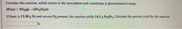 Solved Consider this reaction, which occurs in the | Chegg.com