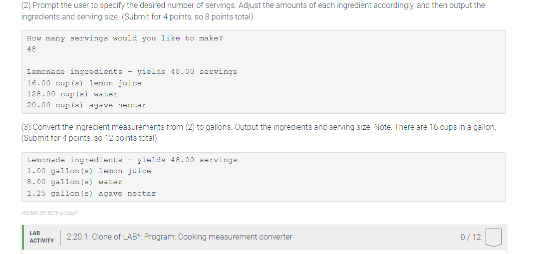 Solved This is done in zybooks Output each floating-point | Chegg.com