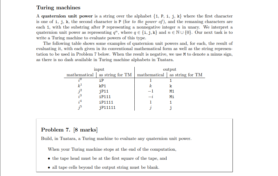 Solved Screenshot the Turing machine built in Tuatara and | Chegg.com