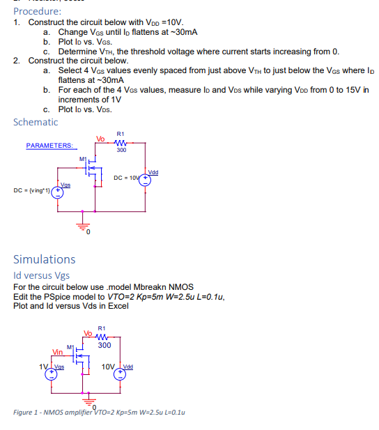 Solved Procedure: 1. Construct the circuit below with Vpp | Chegg.com