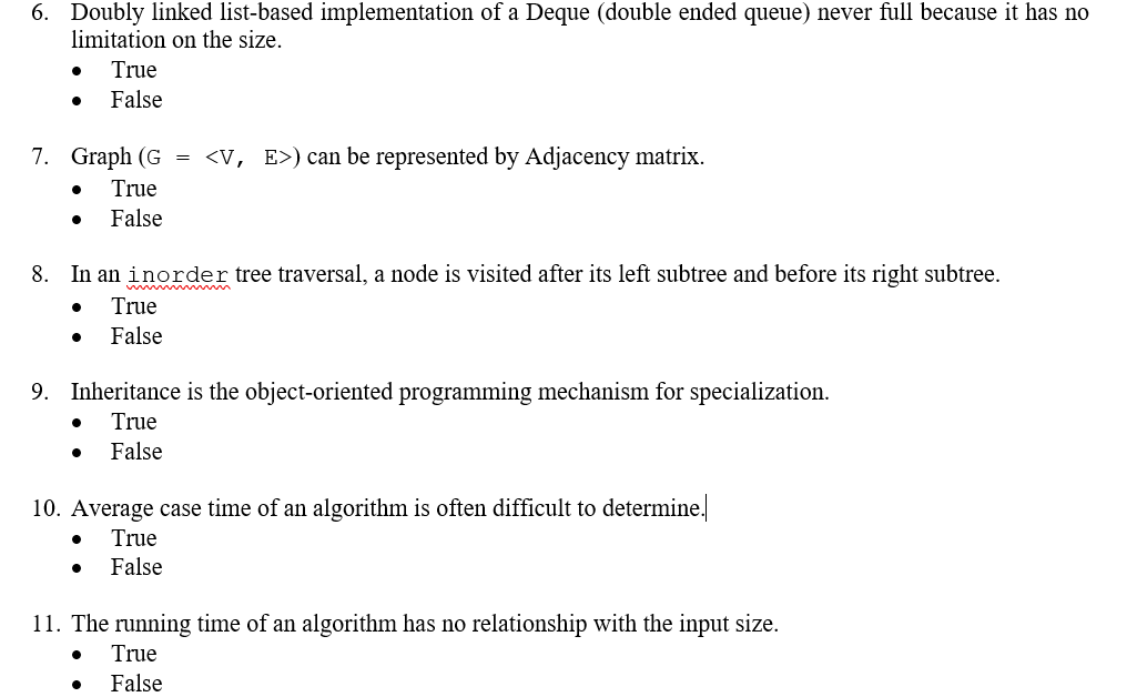 Solved 6. Doubly linked list-based implementation of a Deque | Chegg.com