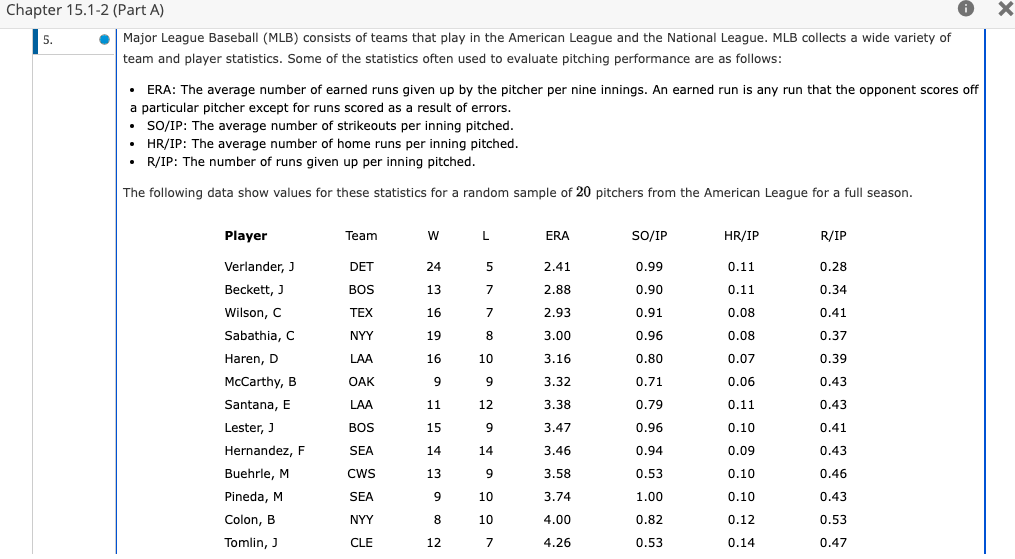 Solved Major League Baseball (MLB) consists of teams that | Chegg.com