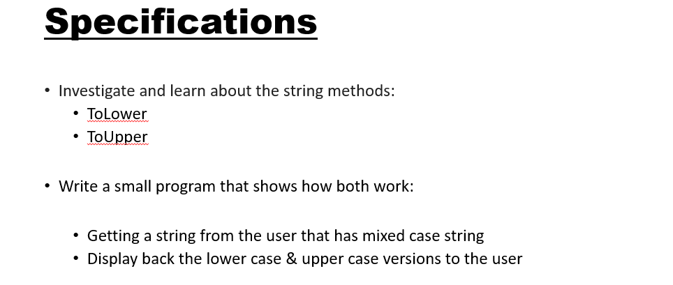 Solved - Investigate and learn about the string methods: - | Chegg.com