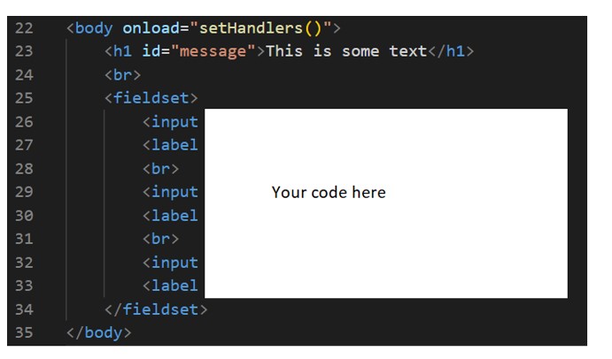 Solved 4. Write an HTML page with includes three radio | Chegg.com