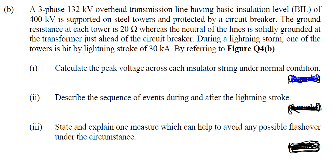 Solved flashover la flashover transformer circuit breaker 3 | Chegg.com