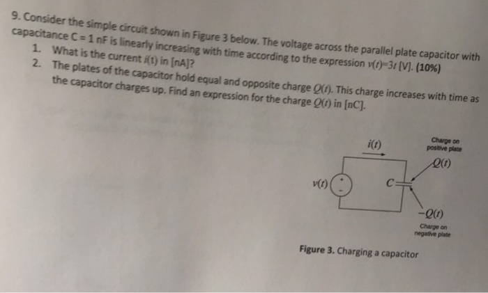 Solved 9. Consider the simple circuit shown in Figure 3 | Chegg.com