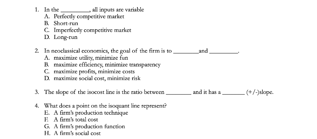 Solved 1. In the all inputs are variable A. Perfectly | Chegg.com