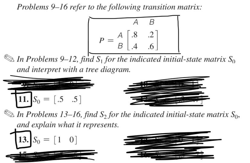 Solved Problems 9-16 refer to the following transition | Chegg.com