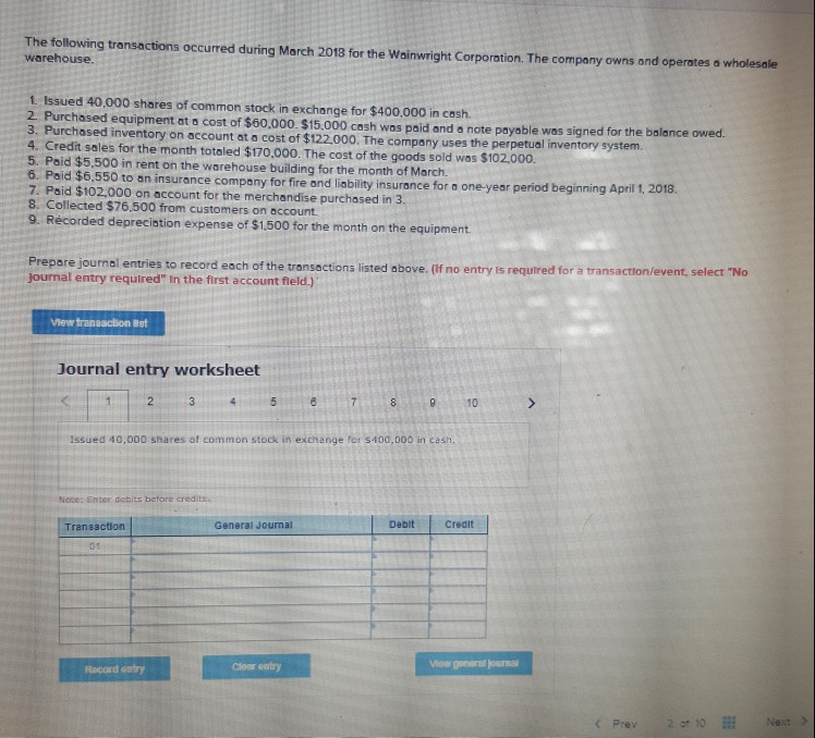 Solved Exercise 2-1 Transaction analysis [LO2-1] whrehlui | Chegg.com
