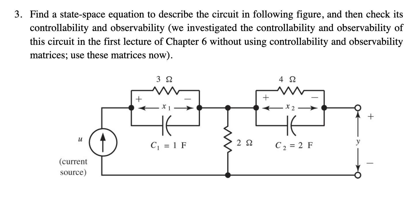 Solved Part 2 Reduce The State Space Equation To A