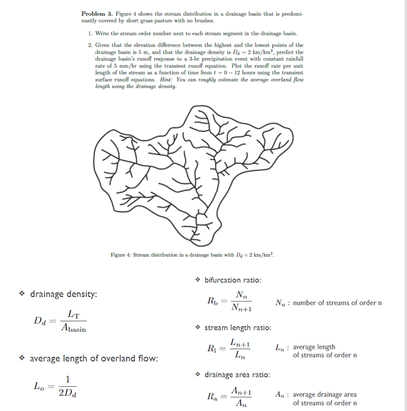 Solved Problem 3. Figure 4 shows the stream distribution in | Chegg.com