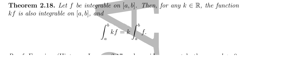Solved Theorem 2.18. Let f be integrable on [a,b]. Then, for | Chegg.com
