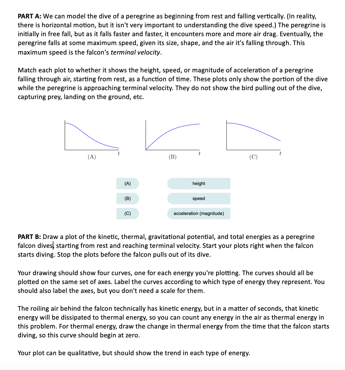 Solved This question has two parts: Part A involves "drag & | Chegg.com