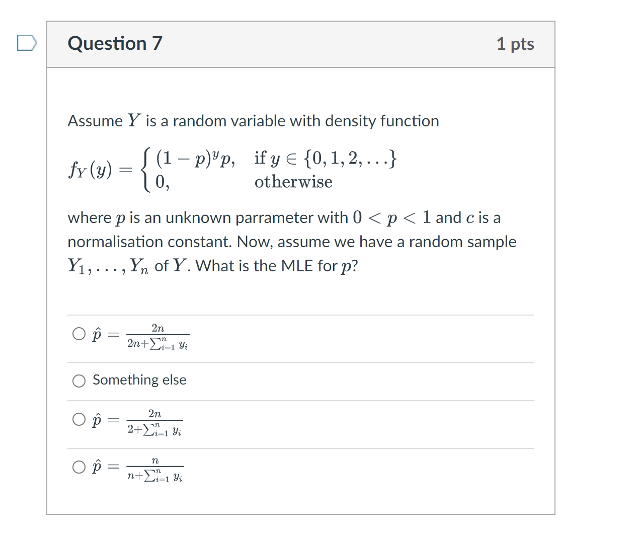 Solved Assume Y is a random variable with density function | Chegg.com
