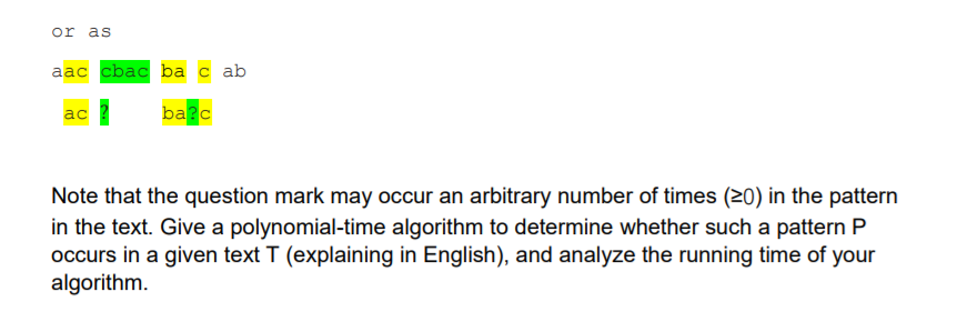 Question 7 [10 points] String matching (a) [6 points] | Chegg.com