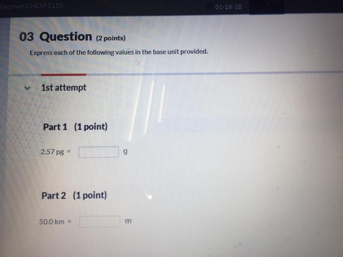 Solved 01/26/18 03 Question (2 points) Express each of the | Chegg.com Solved 01/26/18 03 Question (2 points) Express each of the | Chegg.com