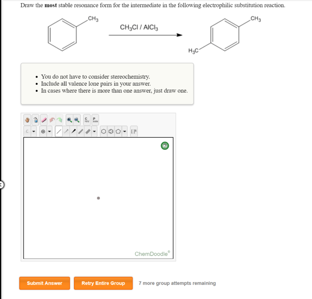 Solved Draw the most stable resonance form for the | Chegg.com