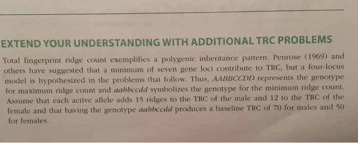 Solved EXTEND YOUR UNDERSTANDING WITH ADDITIONAL TRC | Chegg.com