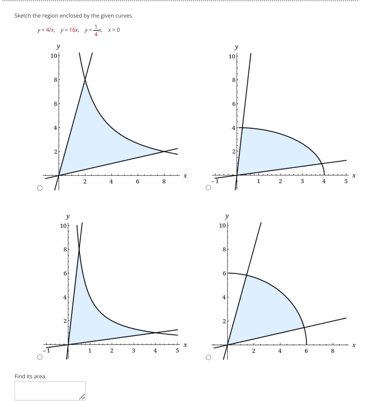Solved Sketch the region enclosed by the given | Chegg.com