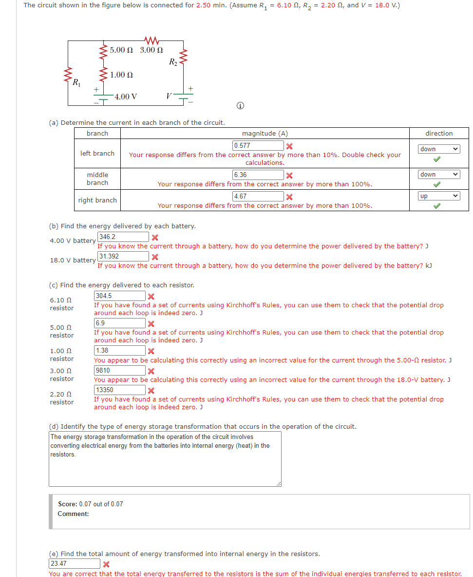 Solved The circuit shown in the figure below is connected | Chegg.com