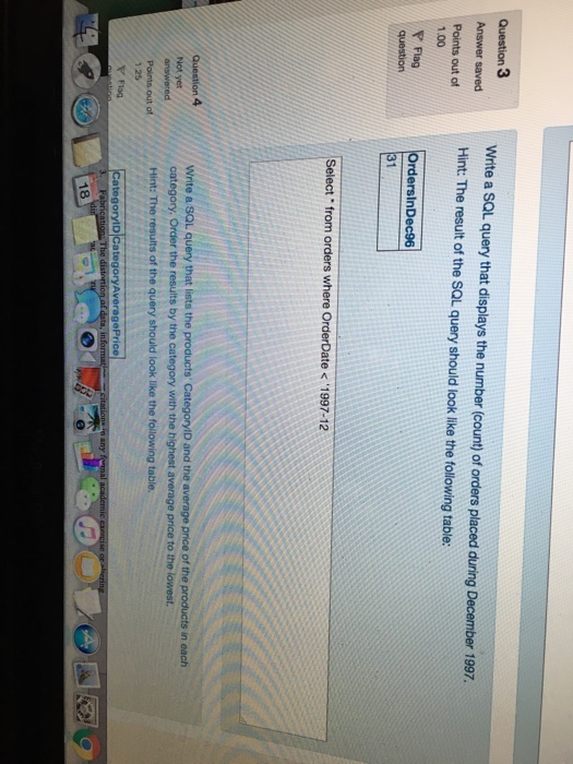 Answer saved Write a SQL query that lists the name of | Chegg.com