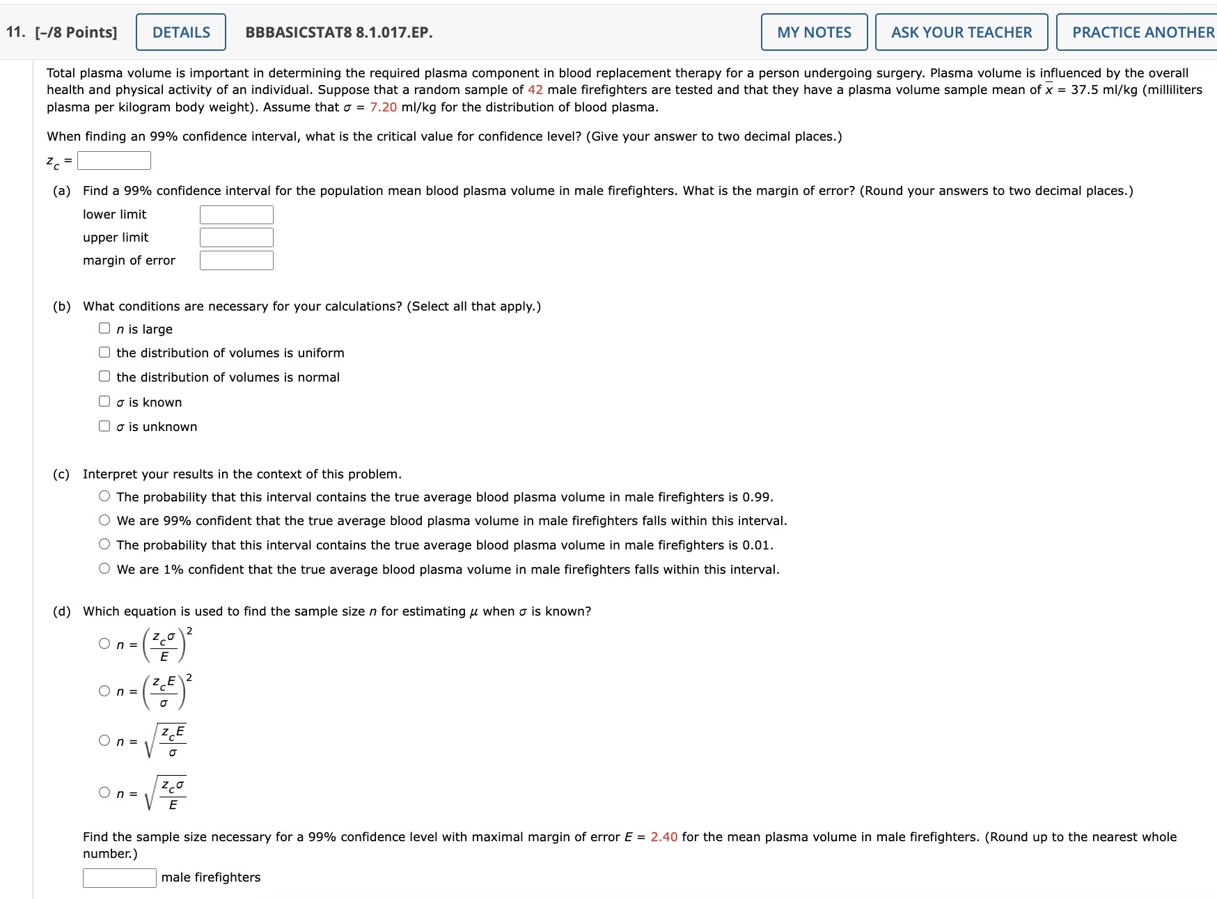 Solved plasma per kilogram body weight). Assume that | Chegg.com