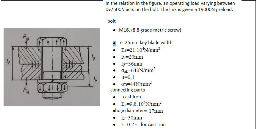 Solved a) What torque must be applied to the nut to provide | Chegg.com