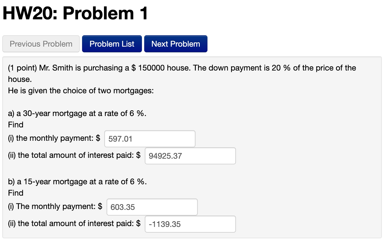 Solved HW20: Problem 1 Previous Problem Problem List Next | Chegg.com