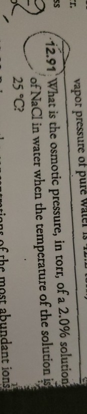 Solved vapor pressure of pure Walel 15 10.0 1 What is the | Chegg.com
