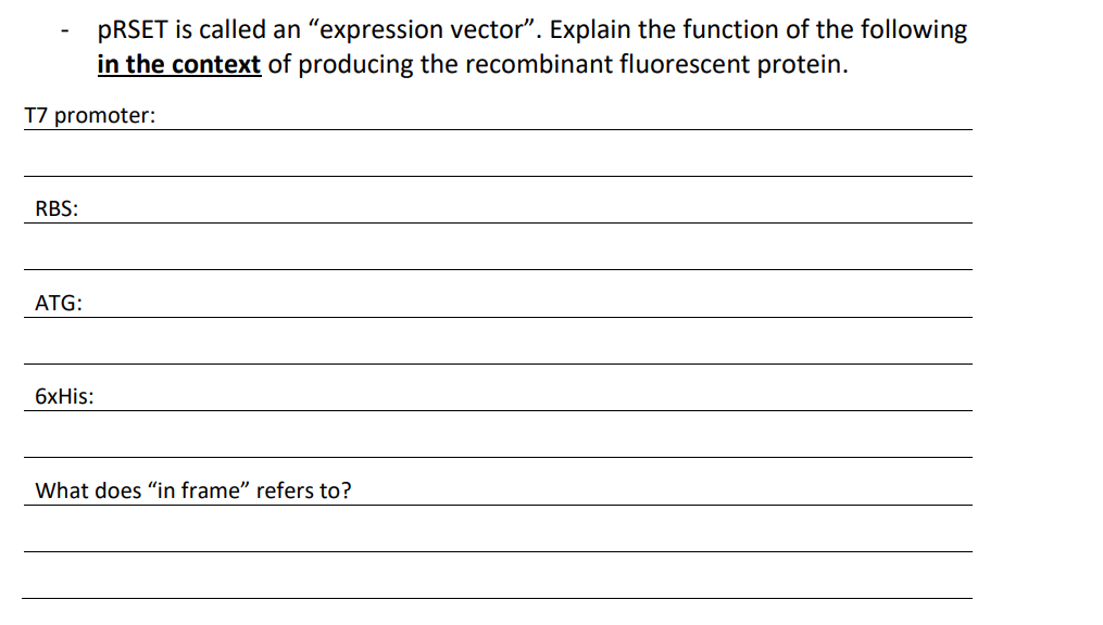 Solved - PRSET is called an "expression vector". Explain the | Chegg.com