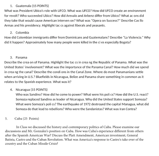 History not in the subject search can my questions | Chegg.com