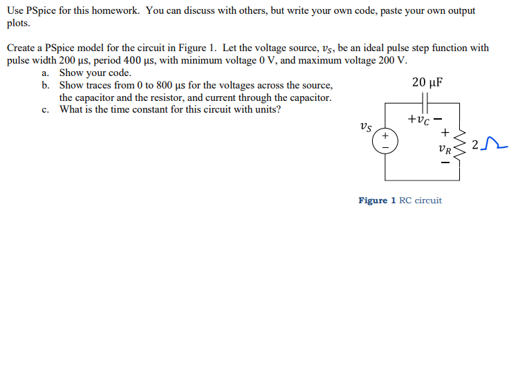 Solved Use PSpice for this homework. You can discuss with | Chegg.com