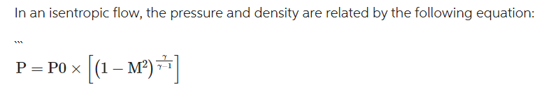 Solved Dear expert,For Isentropic flow problem shown below, | Chegg.com