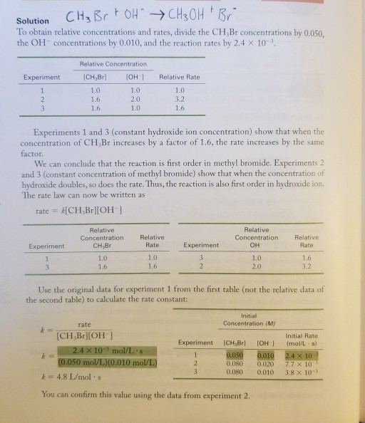 Solved Solution CH, r CHsOH To obtain relative | Chegg.com
