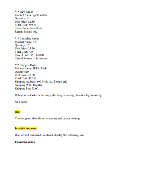 Solved Assignment Description Create the following classes | Chegg.com
